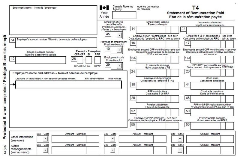 How to correct errors in T4 tax slip