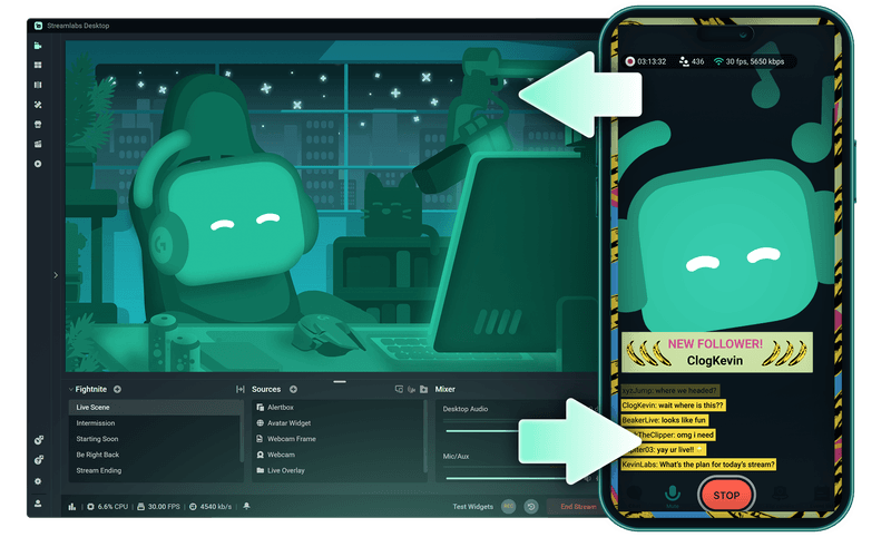 Switch Your Stream from PC to Mobile & Back | Streamlabs Stream Shift