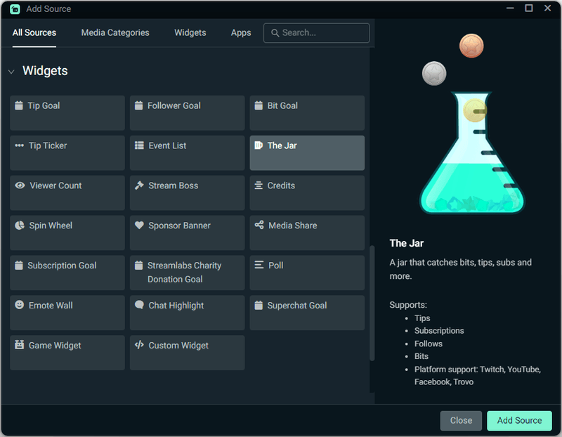 The Jar Widget: Tip Jar for Twitch Bits, Stream Donations & More ...