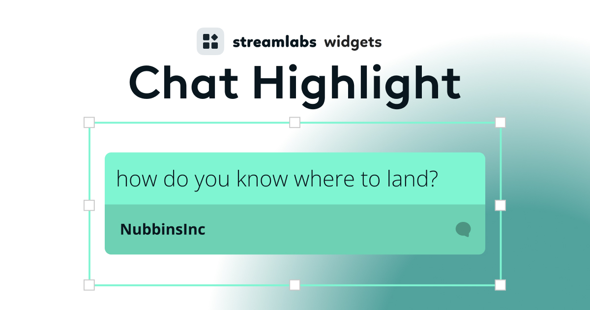 Chat Highlight Widget: Pin Twitch Chats to Your Stream | Streamlabs
