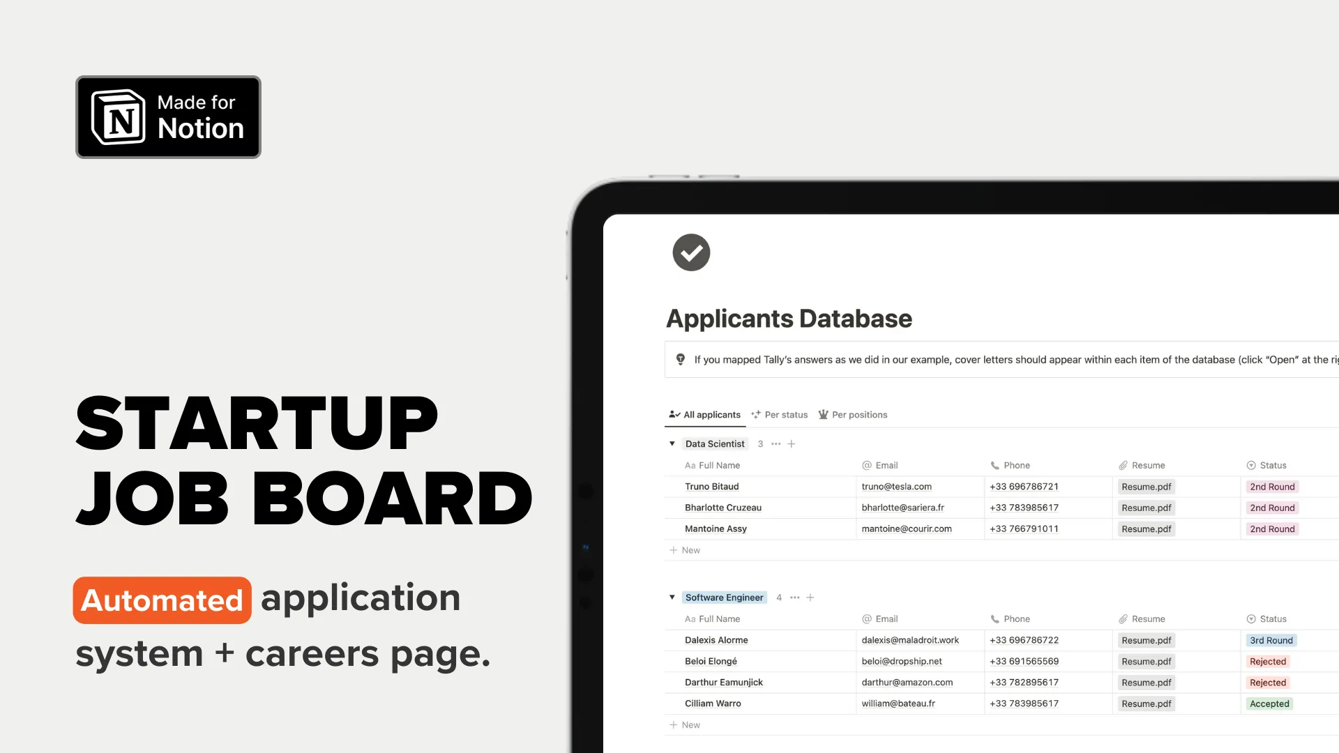 Startup Job Board