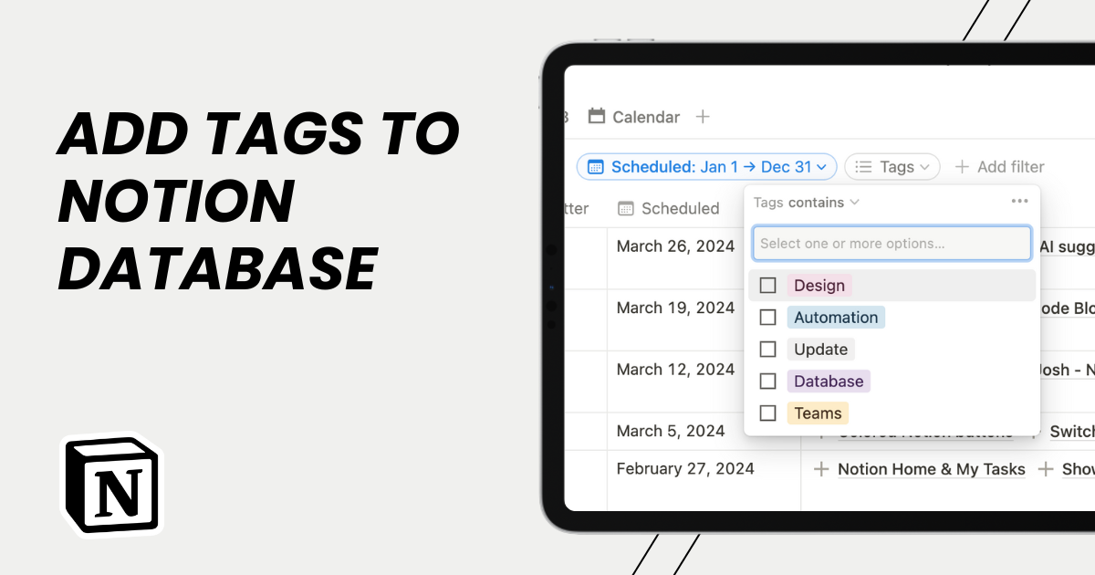 How To Create Tags In Notion | Quick Tutorial (2024)