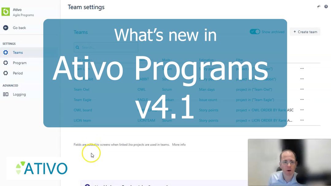 Ativo Programs V4.1 released - Ativo.io