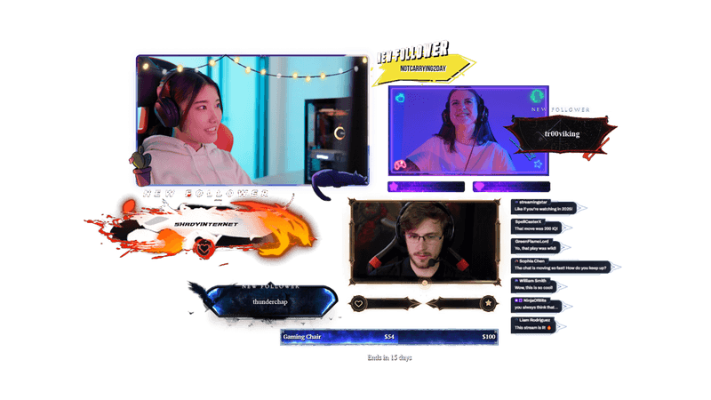 Free Stream Overlays for OBS Studio & Streamlabs | Twitch, YouTube & Kick