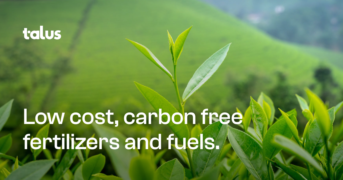 TalusAg | Reliable and Cost Effective Green Ammonia Solutions for Local ...