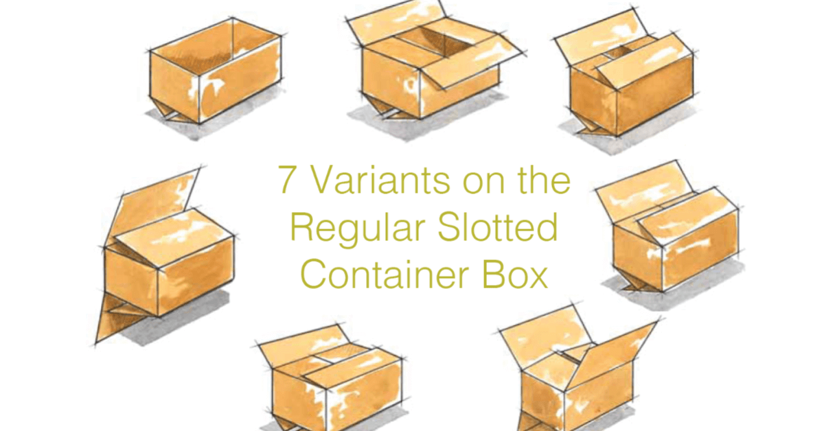 7 Regular Slotted Container Box Variants | Packsize