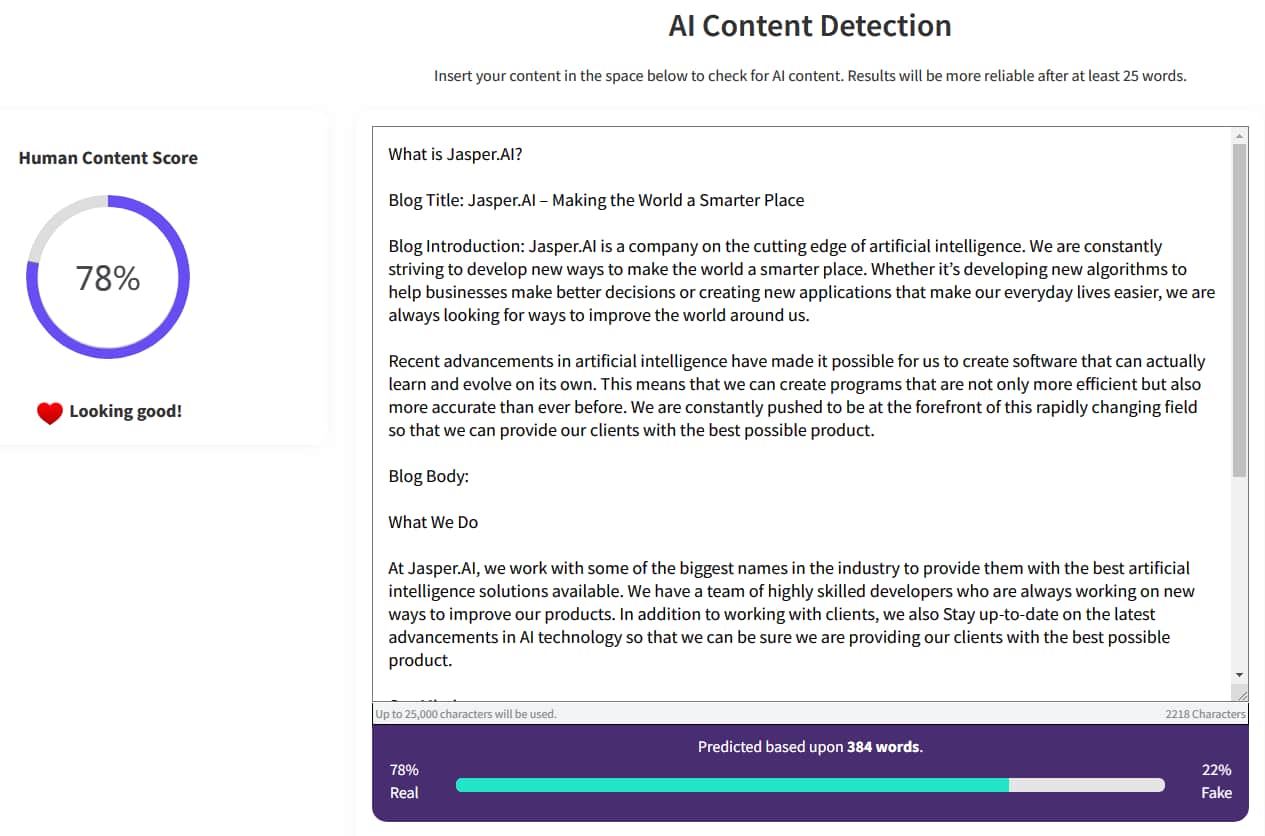 ContentAtScale AI Content Detection Review – Originality.AI