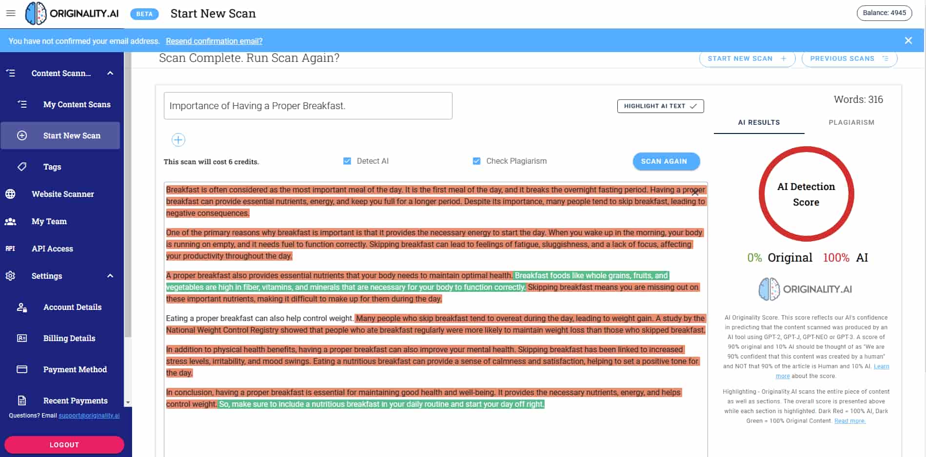 Best ChatGPT Detector – Originality.AI
