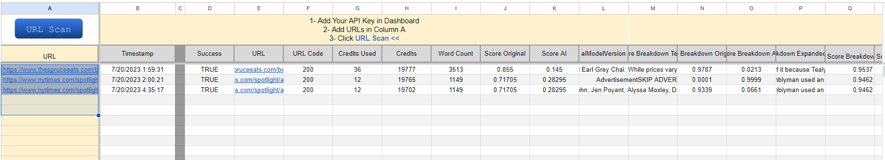 How to Detect AI Content In Google Sheets - Free Template Shared ...