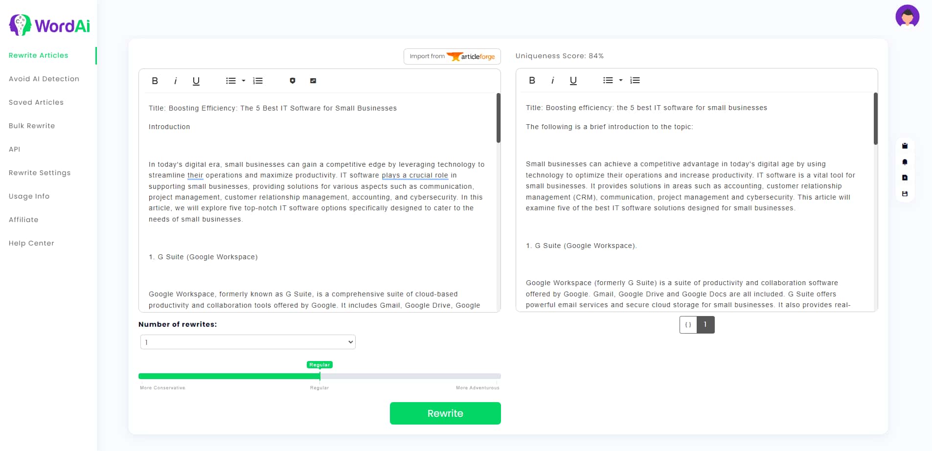 WordAI Review - 10x Your Content Output – Originality.AI