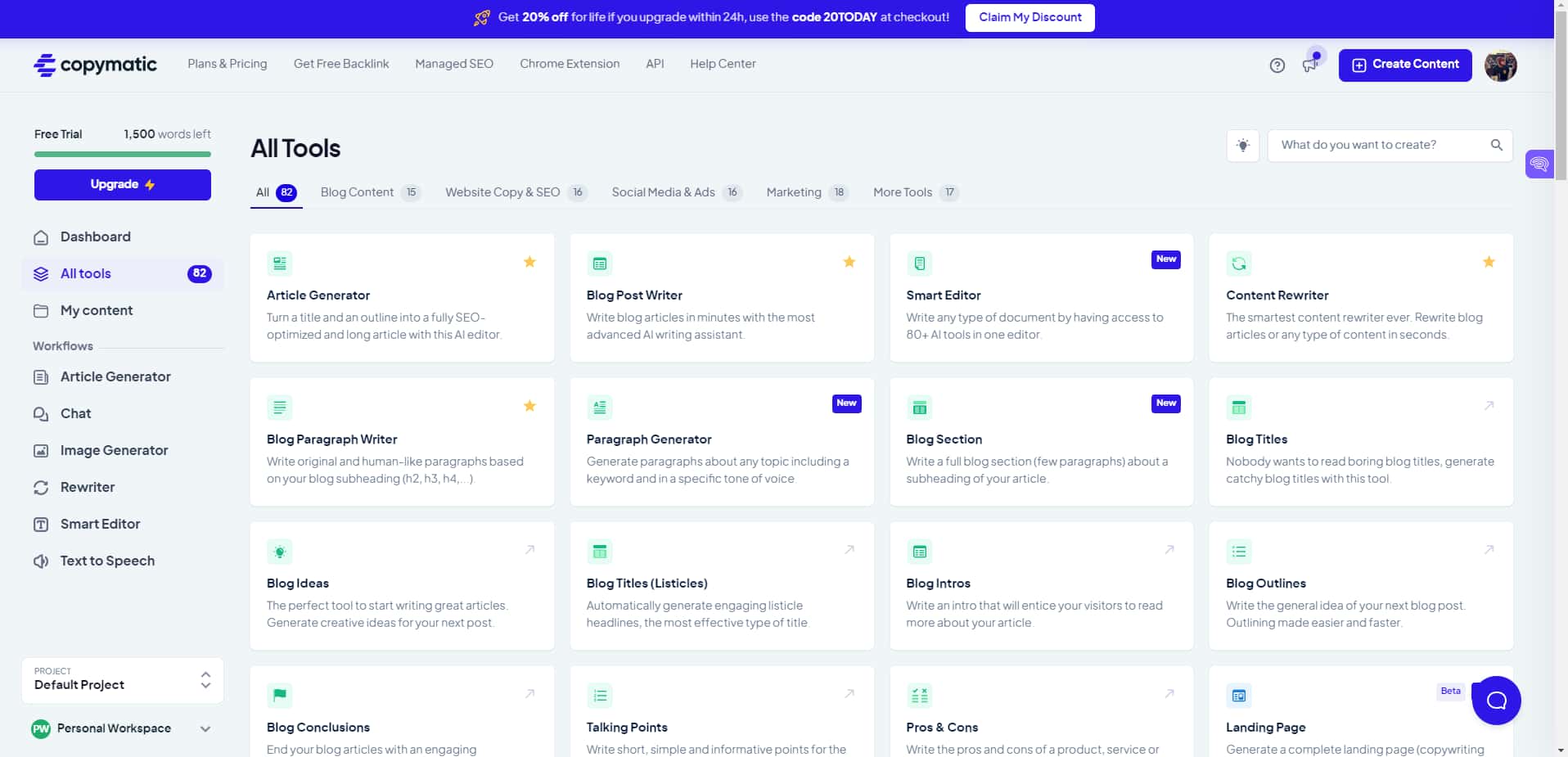 Copymatic AI Review - Generate Content, Copy & Images with AI ...