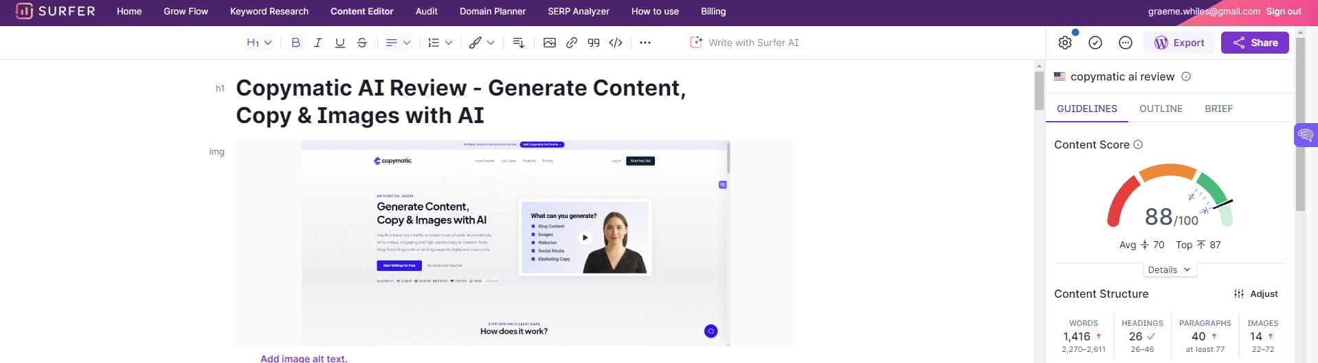 Copymatic AI Review - Generate Content, Copy & Images with AI ...