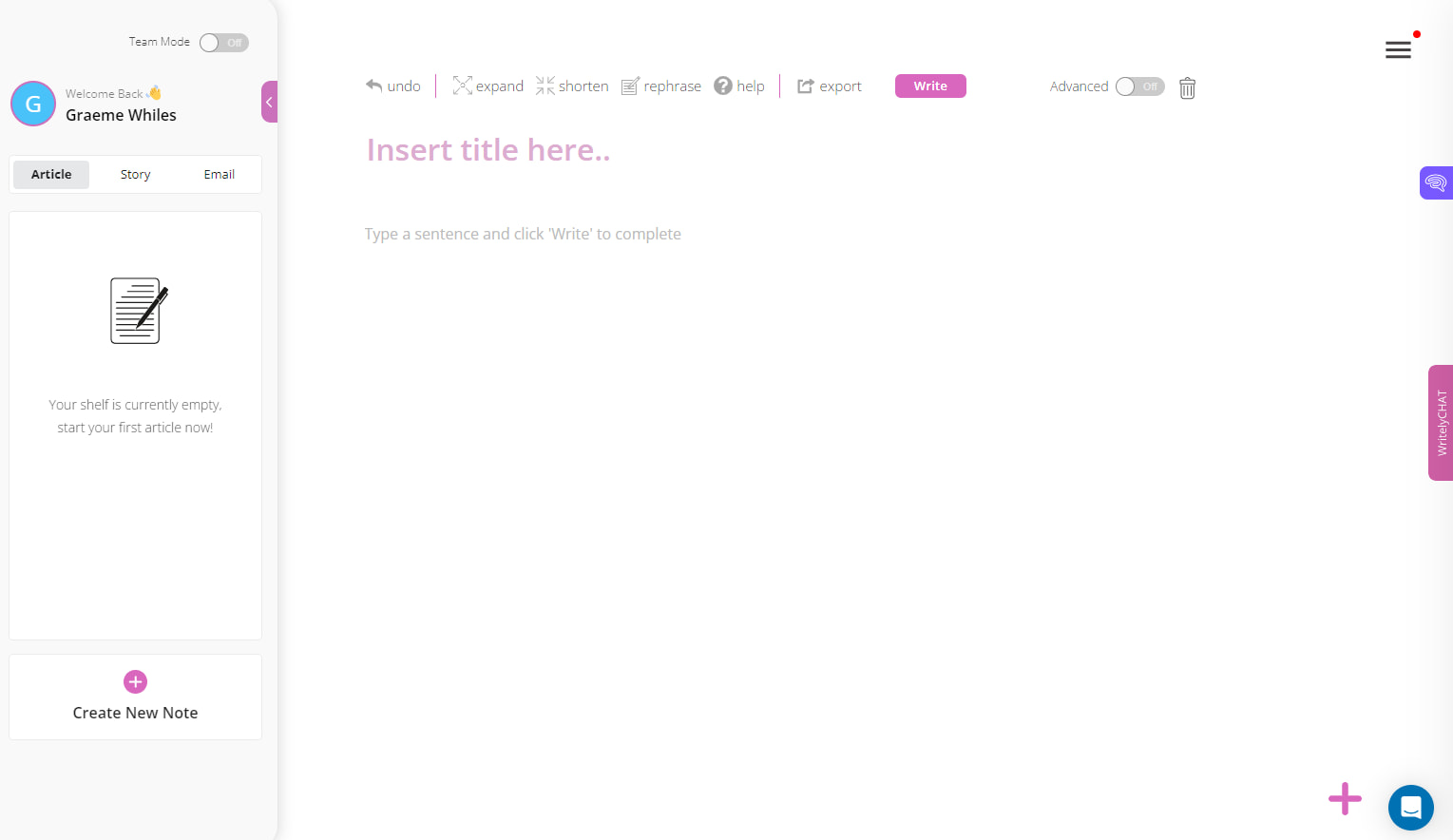 Writely AI Review - You Write, Writely Completes – Originality.AI