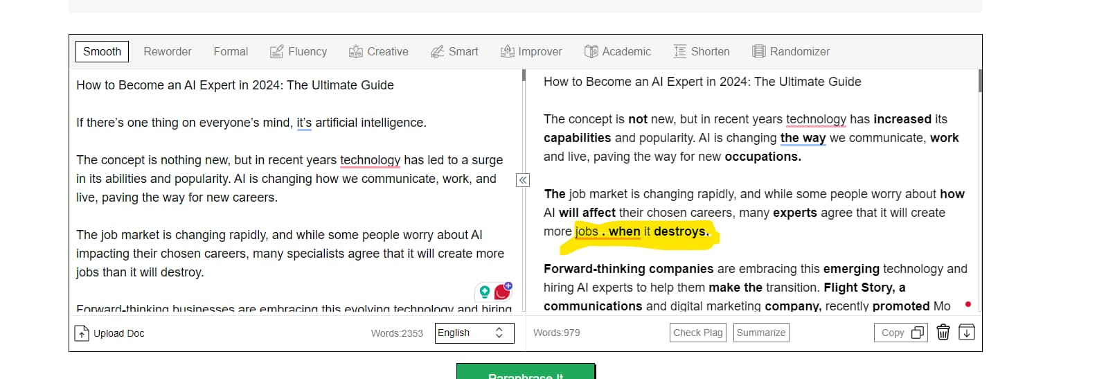 EditPad AI Review - Online Notepad and Wordpad – Originality.AI