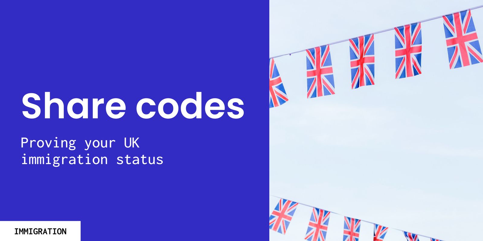Migrate blog - Proving your UK immigration status: Share codes