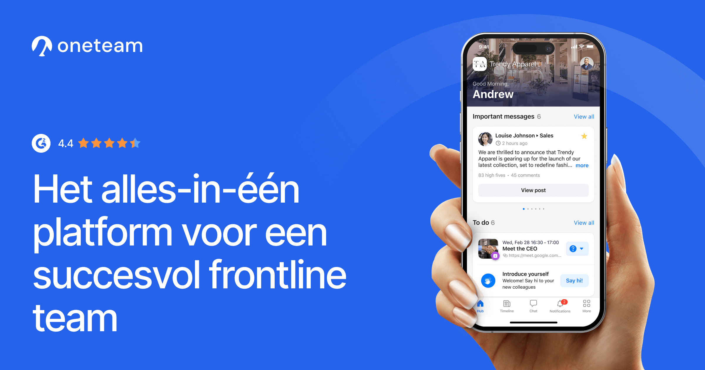 Tools voor succesvolle frontline teams | Oneteam