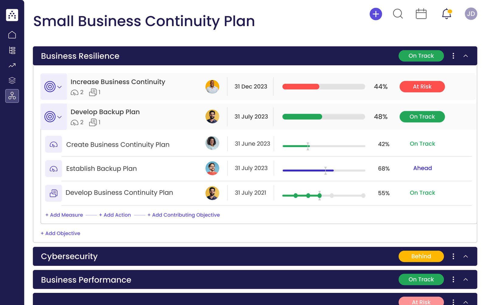 Small Business Continuity Plan Template