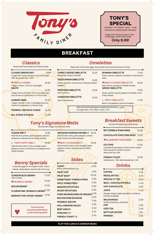 Tony's Family Diner