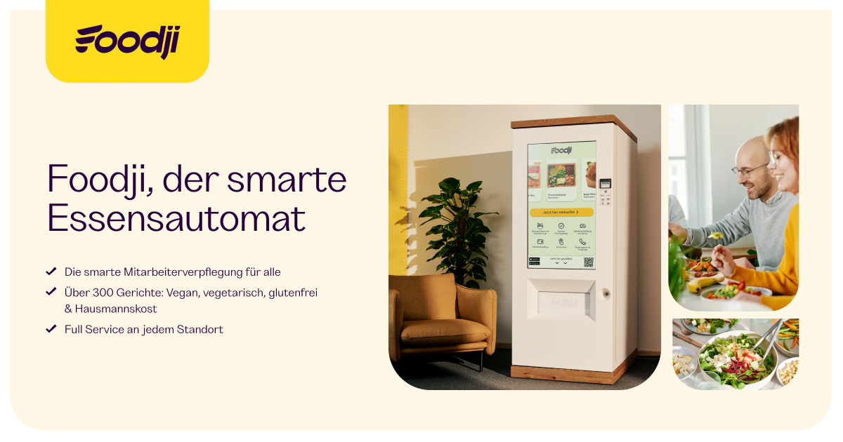Foodji | Der Essensautomat für Unternehmen: frisch & gesund