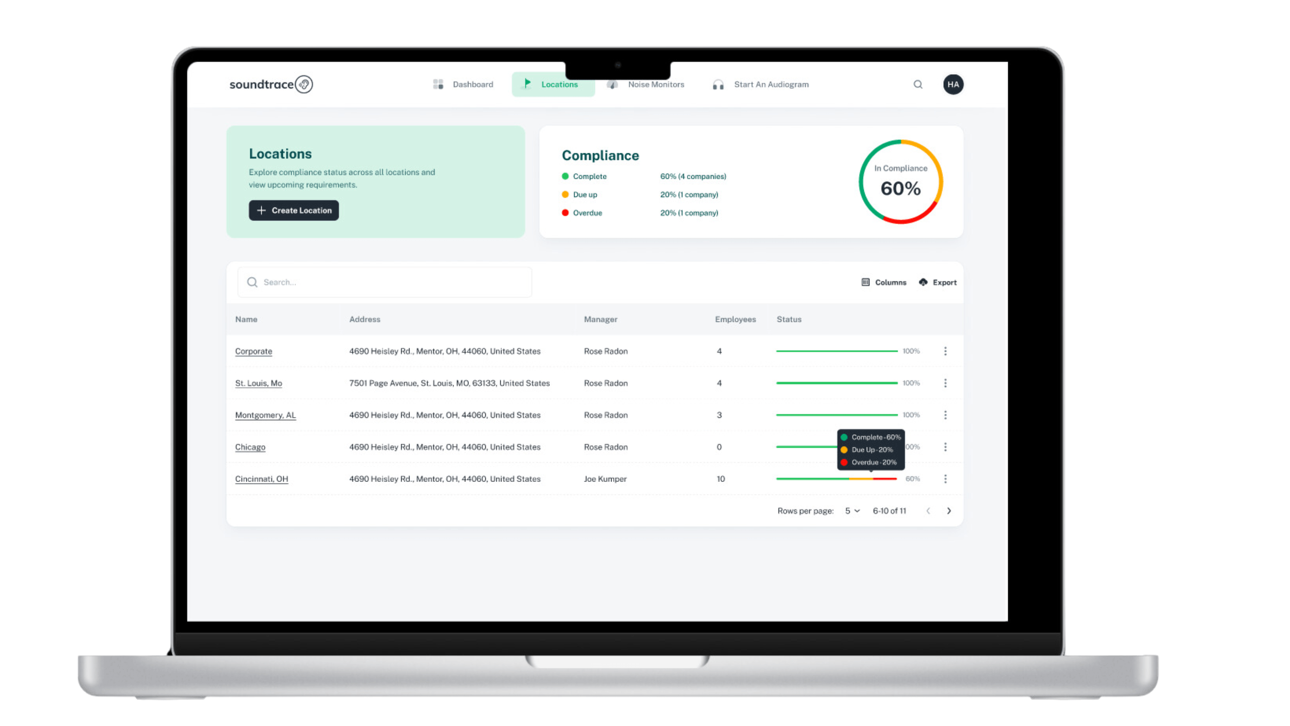 Features | Soundtrace - Digital Hearing Conservation