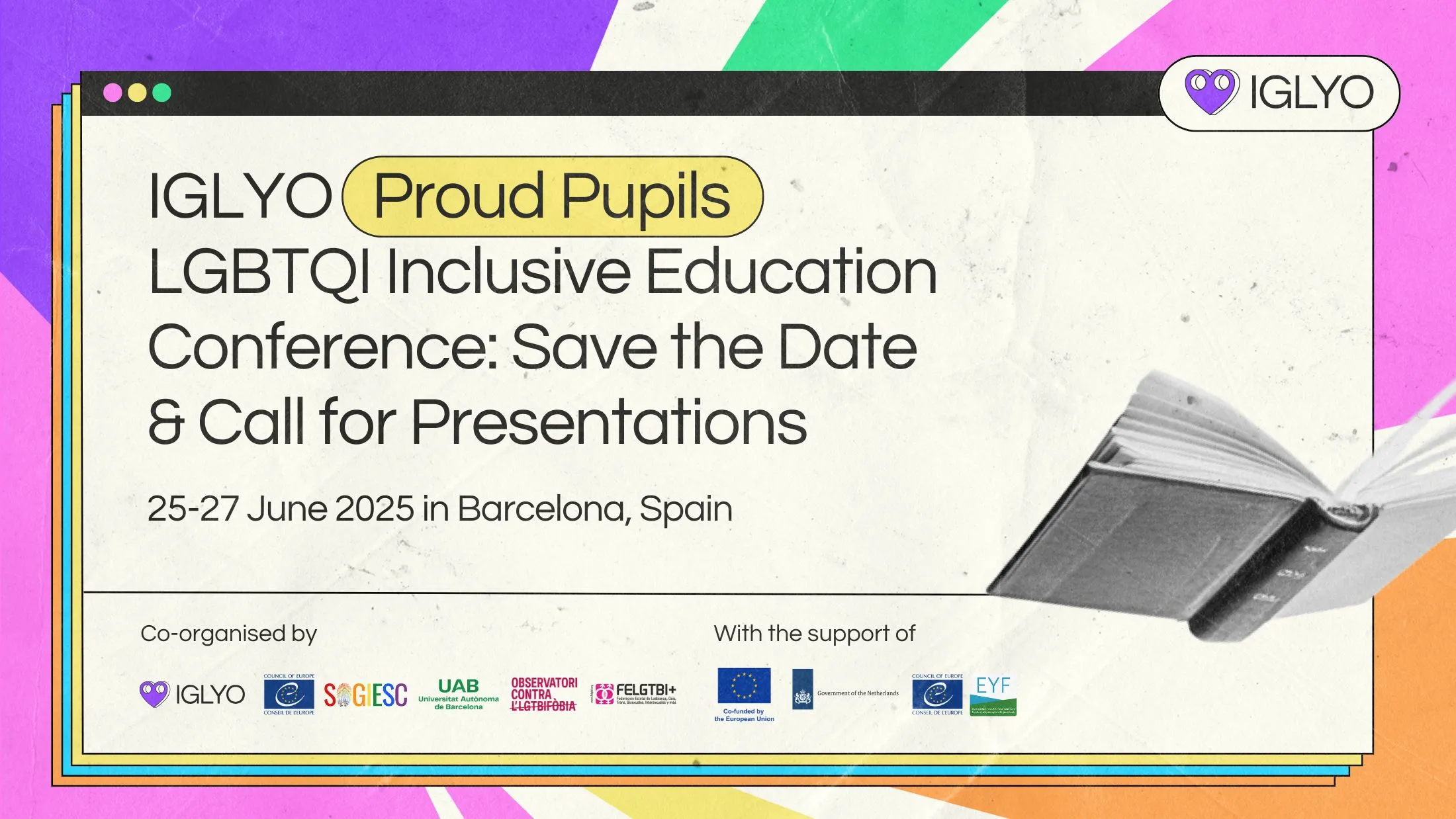 IGLYO LGBTQI Inclusive Education Conference: Save the Date & Apply to ...