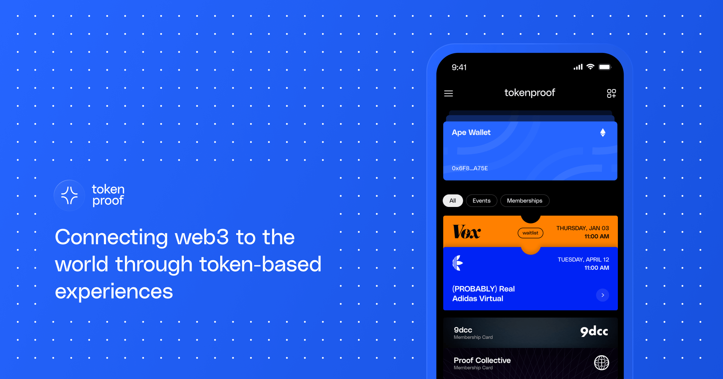 tokenproof - Events and Experiences