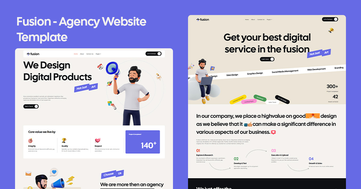Fusion - Webflow HTML website template