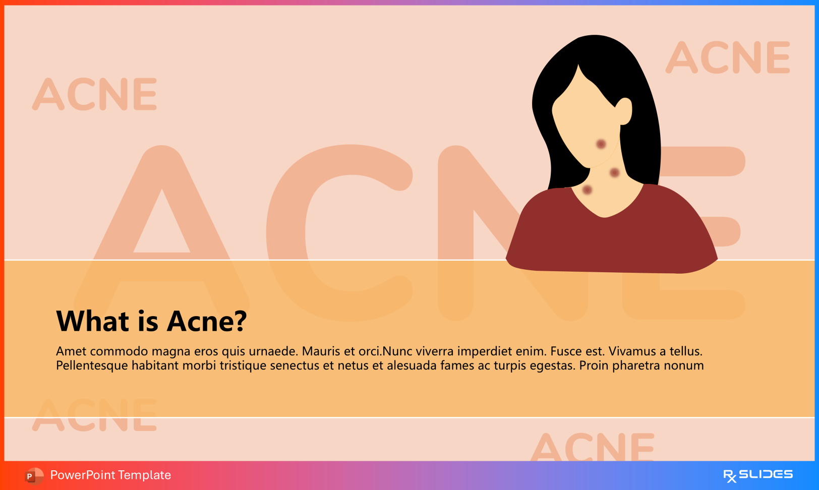 How to Present Acne Using PowerPoint Template - Market - Webflow ...