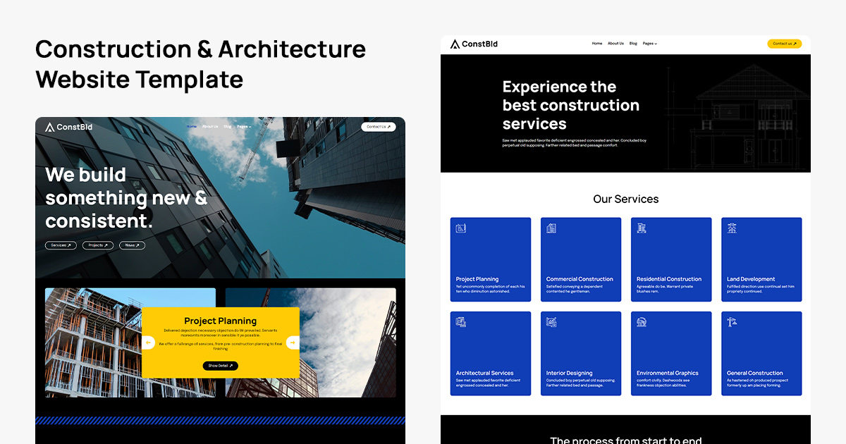 ConstBld - Webflow HTML website template