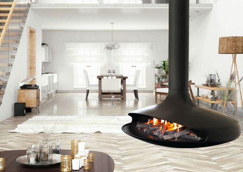 Hanging & Suspended | Designer Fireplaces | Caleo Ltd