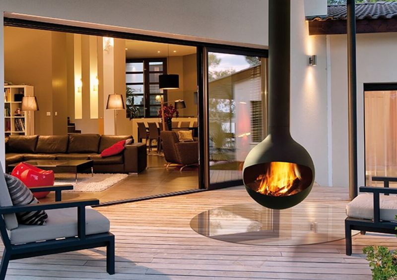 Hanging & Suspended | Designer Fireplaces | Caleo Ltd