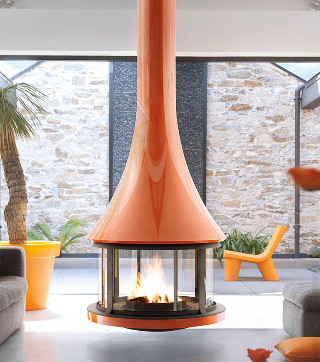 Hanging & Suspended | Designer Fireplaces | Caleo Ltd