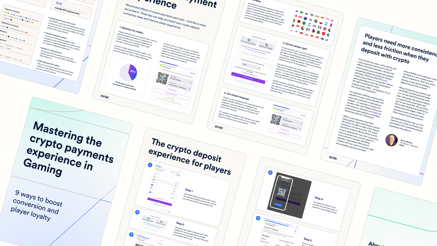 BVNK Guides: Mastering the crypto payments experience in Gaming