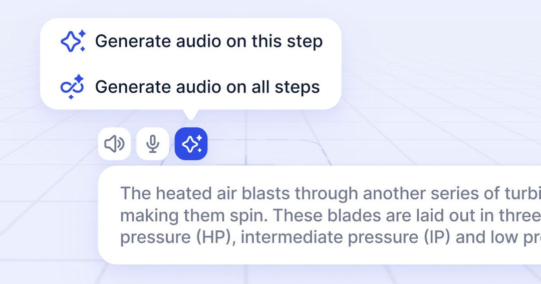 Generate audio from your text instructions with one click | JigSpace