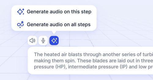 Generate audio from your text instructions with one click | JigSpace