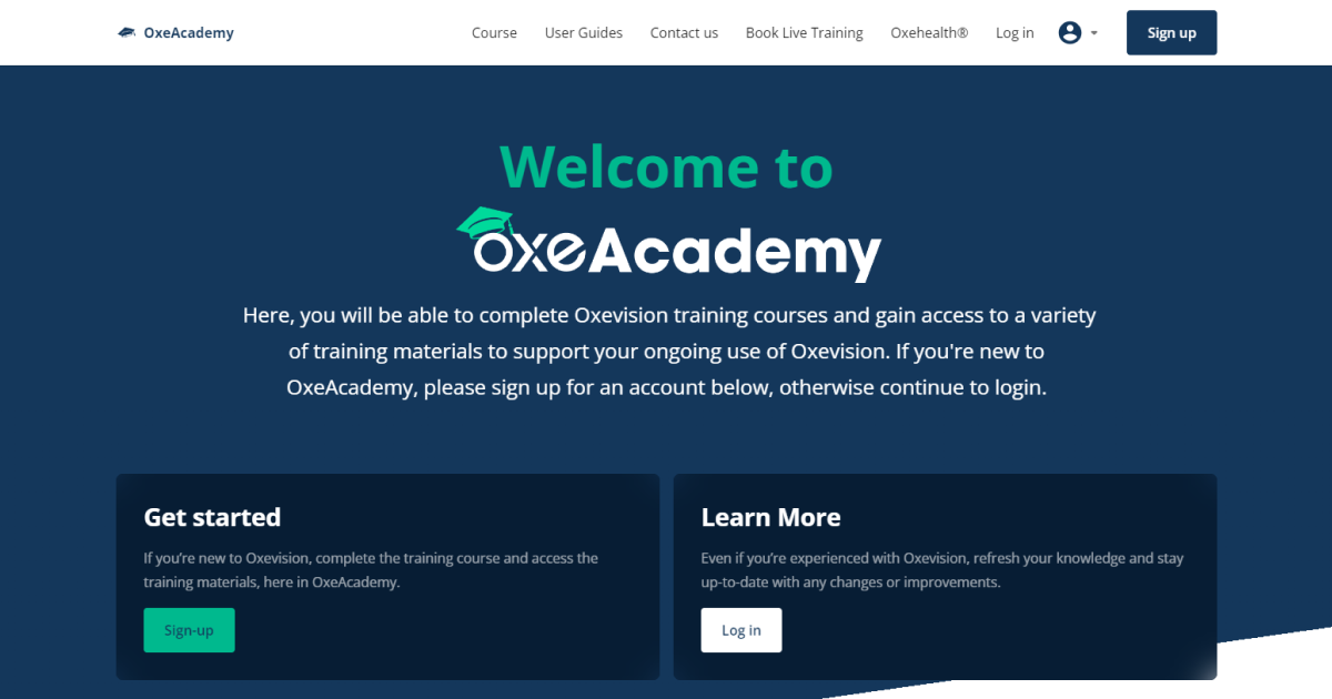 Welcome to OxeAcademy | OxeAcademy