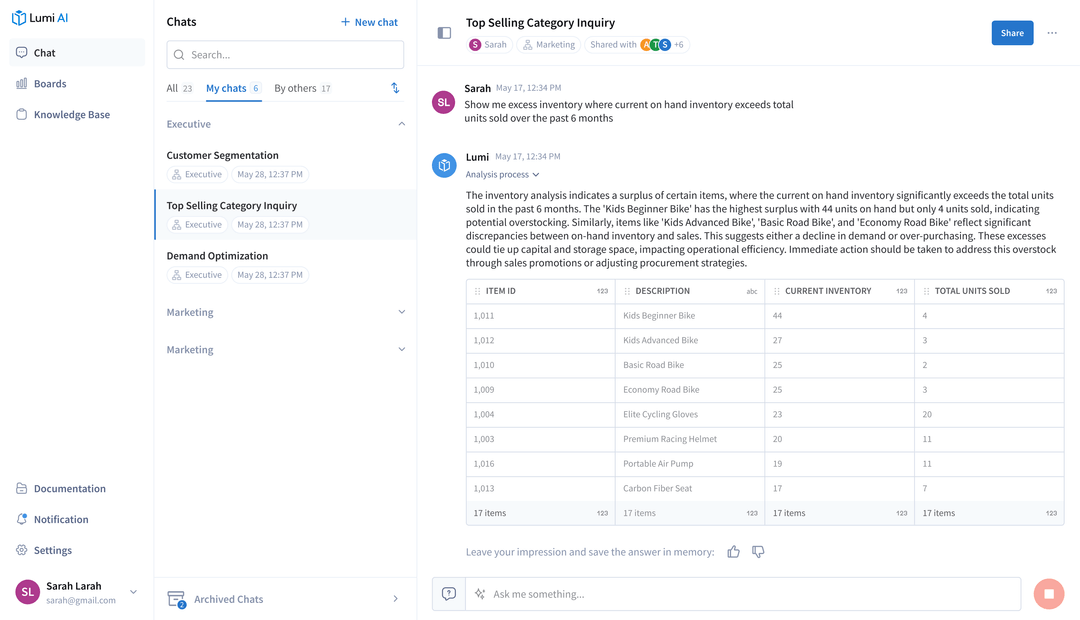 Lumi: Instant, Accurate Insights using AI Agents