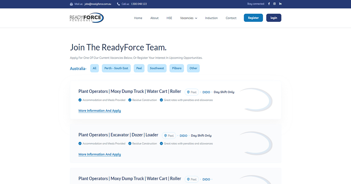 ReadyForce - Vacancies