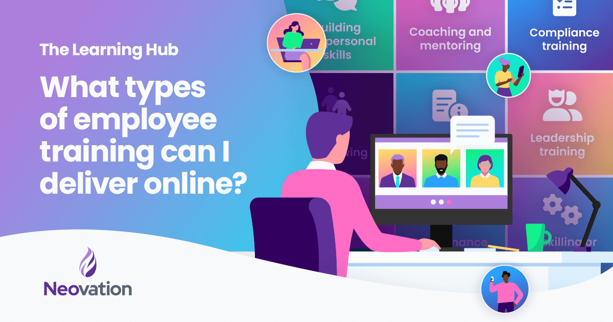 What types of employee training can I deliver online?