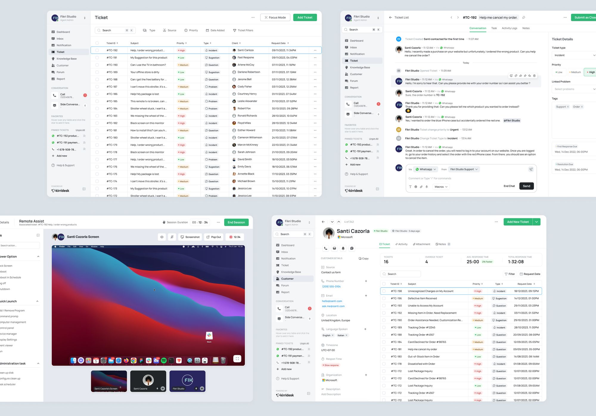 Kirridesk - Customer Service Management System Case Study.
