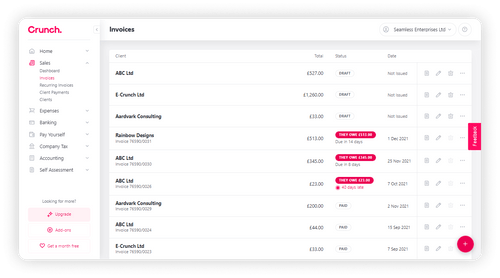 Free Accounting Software For UK Small Businesses & Self-Employed | Crunch