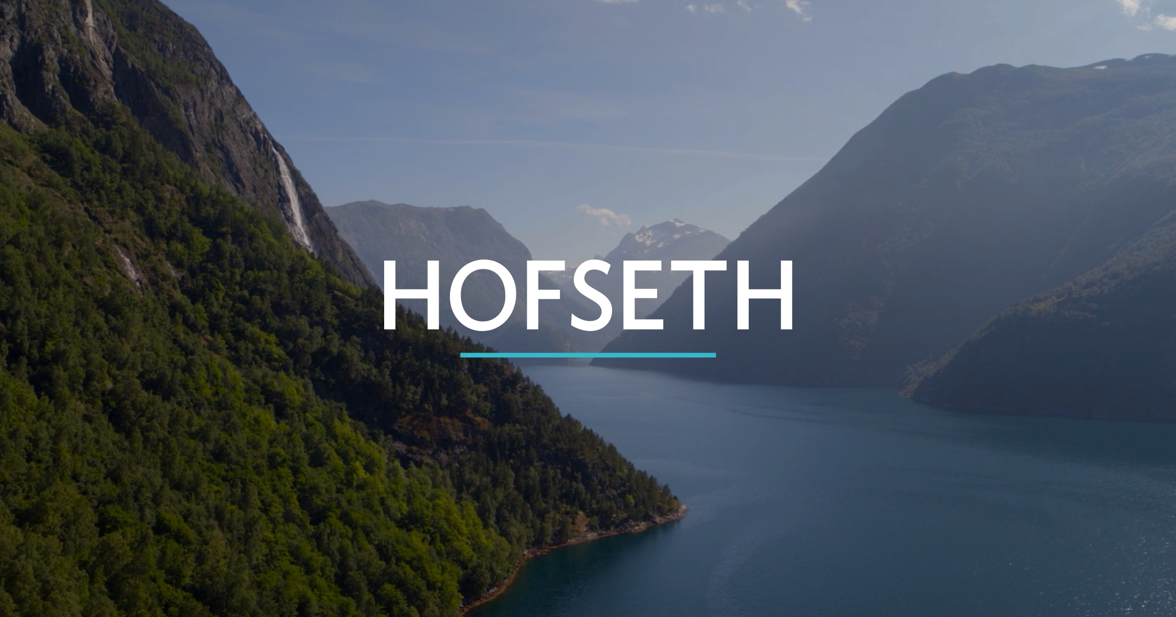 Hofseth — About Us