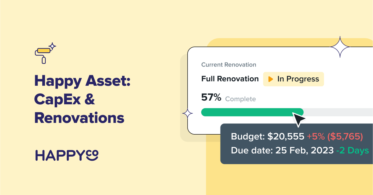 Happy Asset: CapEx & Renovations by HappyCo