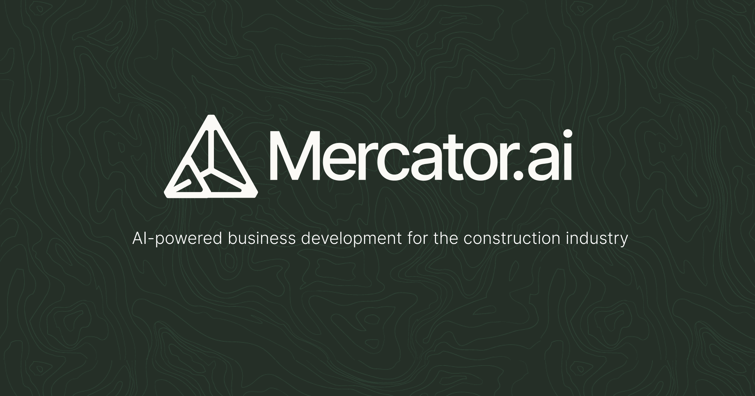 Mercator.ai: AI-powered business development for general contractors
