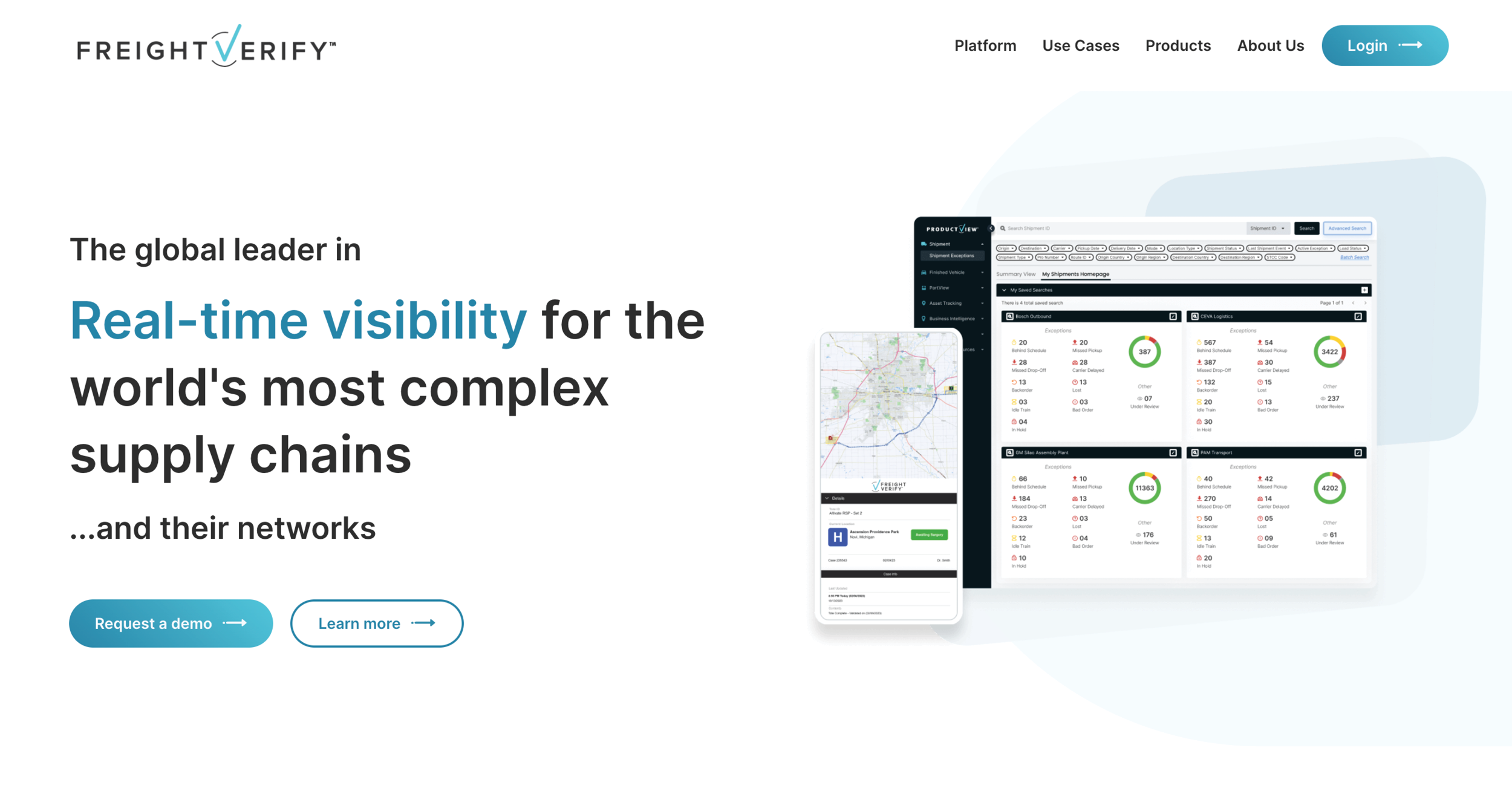 Real-time transportation supply chain visibility RTTV FreightVerify