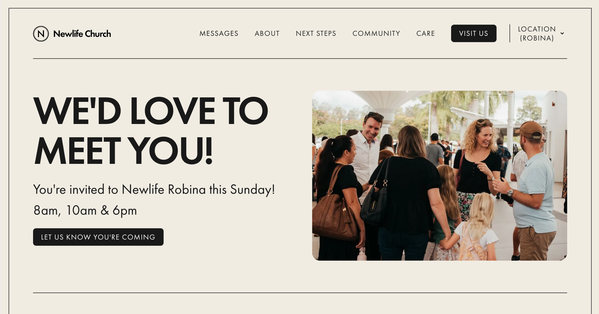 Visit Us | Newlife Church Robina