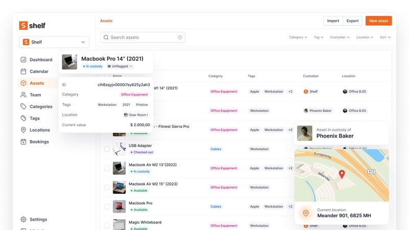 Shelf - Open-Source Asset Management Software | Simplify Inventory Tracking