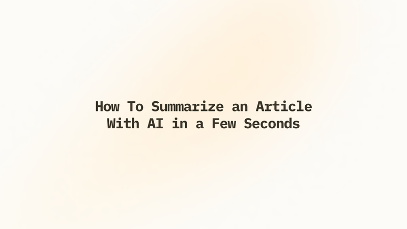 How To Summarize an Article With AI in a Few Seconds | Lindy