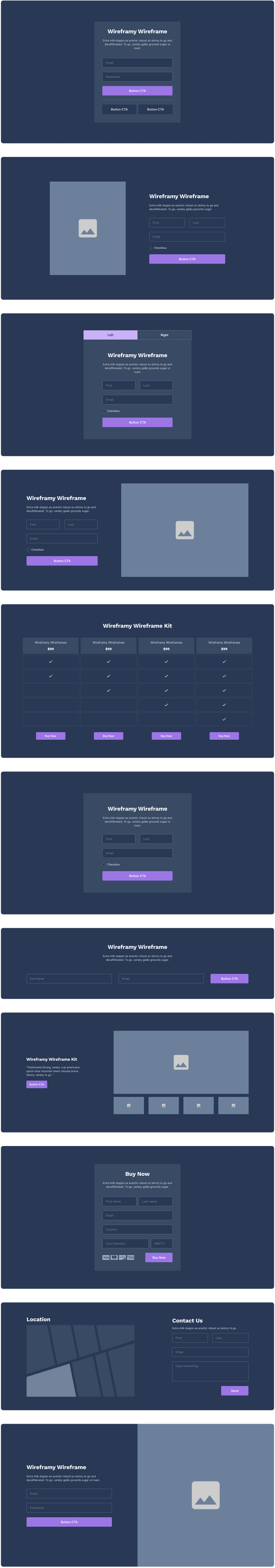 Wireframy 3.4 - Figma's Fastest Wireframe UI Kit