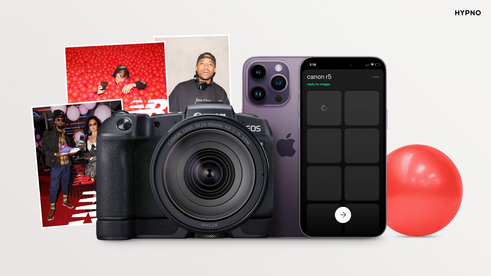 hypno | instant photos + videos at your events